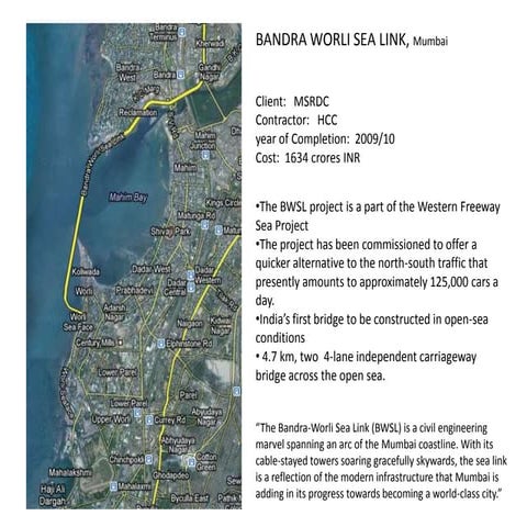 Bandra worli sea link jay | PPTX
