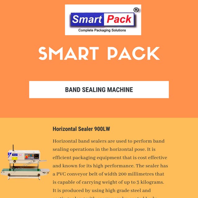 Band sealing machine | PDF