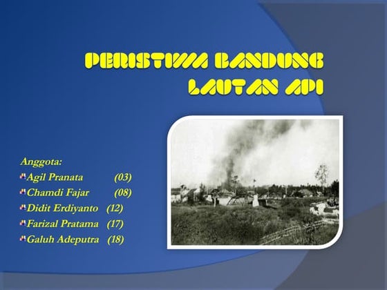Bandung lautan api | PPT