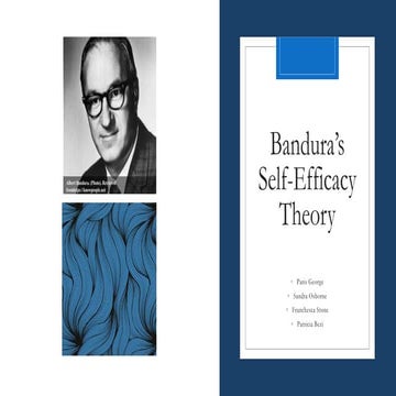 Bandura self efficacy ppt | PPTX