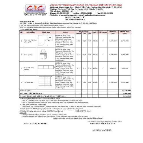 Bang gia gui ha | PDF