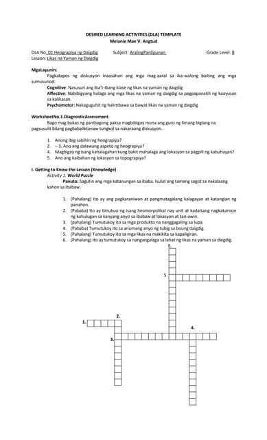 Banghay aralin sa araling panlipunan 8 | PDF