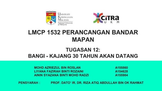 Projek akhir bandar mapan | PPT