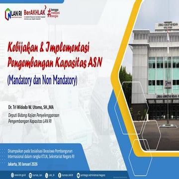 Kebijakan Bangkom dan Nilai-Nilai Dasar ASN | PDF