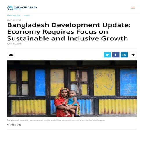 Bangladesh towards development vision 2041 | PPTX