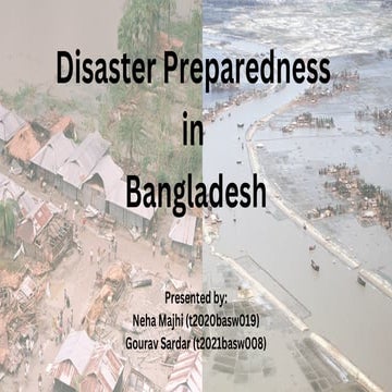 Bangladesh Disaster Management and Prevention | PDF
