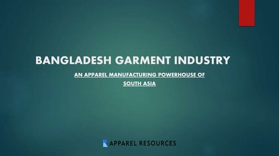 Garment industry presentation | PPT