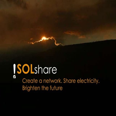 Dhaka | Aug-15 | SOLshare : Create a network. Share electricity ...