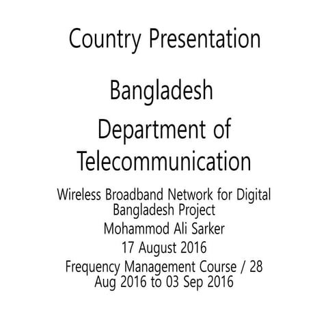 Bangladesh ict profile report | PPTX | Internet | Computing