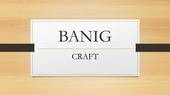 Art of weaving of Visayan and Mindanao | PPT