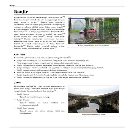 Penyebab, Penanggulangan, dan Dampak Banjir | PPTX