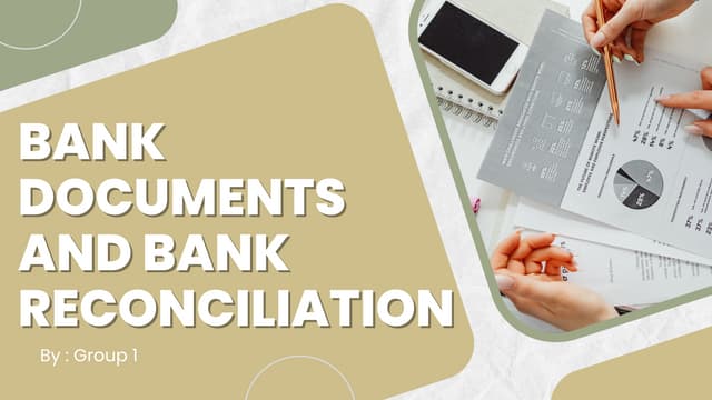 Bank reconciliation statement | PPTX