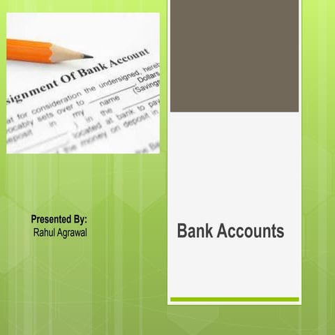 Bank accounts | PPTX