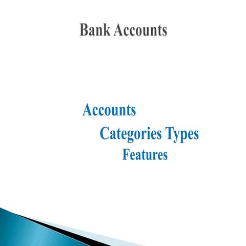 Bank Account Types | PPTX