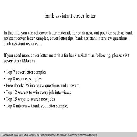 Covering Letter For Bank Banking Cover Letter Writing Guide 2025