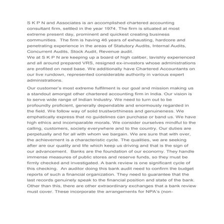 Bank Audit | PDF | Business Accounting & Finance | Business