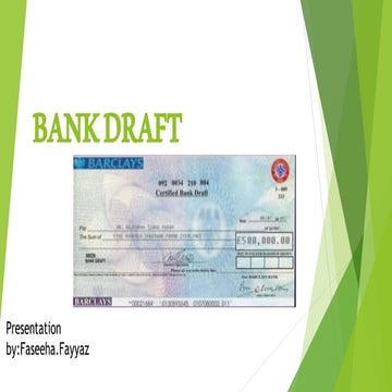 PAY ORDER & DEMAND DRAFT | PPTX