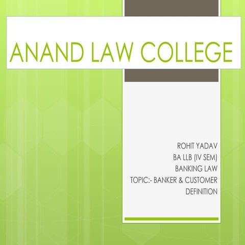 Banker and Customer Definition and banking regulations.pptx