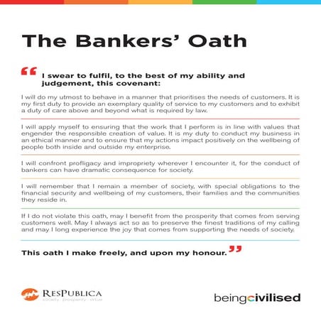 Bankers' oath | PDF