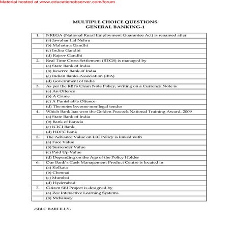 Banking law-study-material | PDF