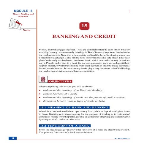Banking and credit | PDF