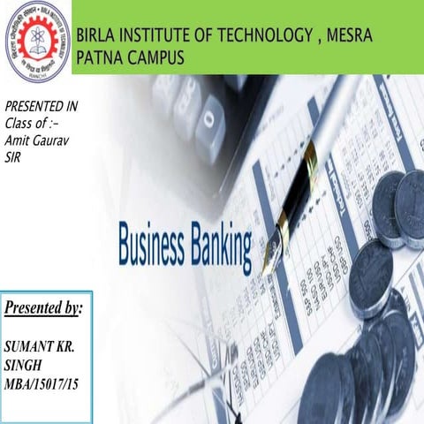 Banking Businees ppt. | PPTX