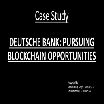 Implementation of Block Chain Technology | PPT