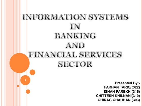 Management information system in banking sector | PPTX | Business ...