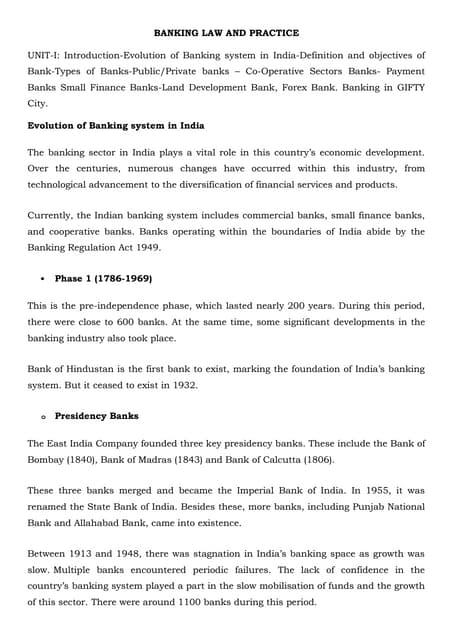 INTRODUCTION TO BANKING | PPTX