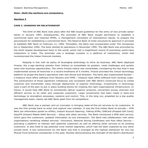 Assignment on Service Blueprint of a bank | DOCX