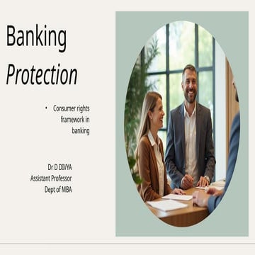 Banking Protection Act - PPT for MBA | PPTX