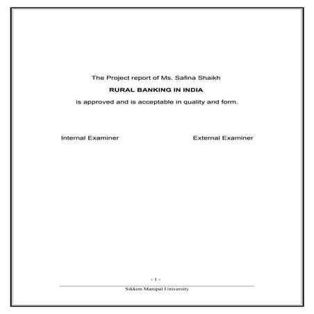 Banking rural banking | DOC