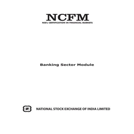 NCFM - Banking sector module (NSE) | PDF