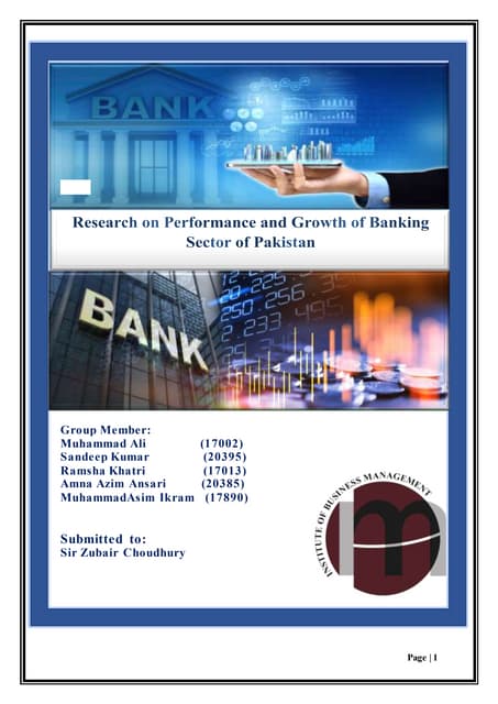 Banking sector of pakistan | PPT