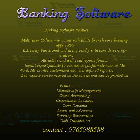 Banking software | PPT