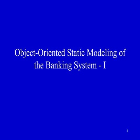 Banking system i | PPT