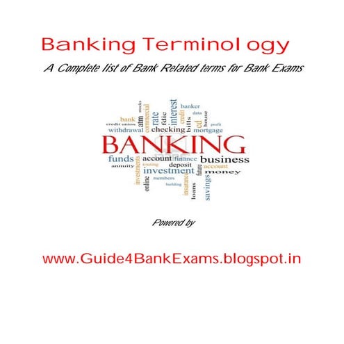 Banking terminology | PDF