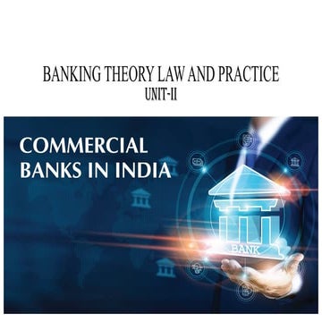 BANKING THEORY UNIT - V.pptx pjicyvhvhcx | PPTX