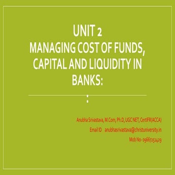 Banking UNIT 2 Cost of Funds.ppt