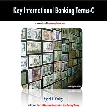 Banking Vocabulary: Package C | PPT