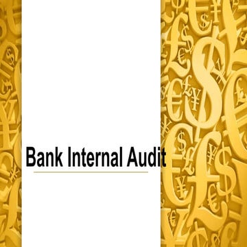 Bank Internal Audit | PPTX