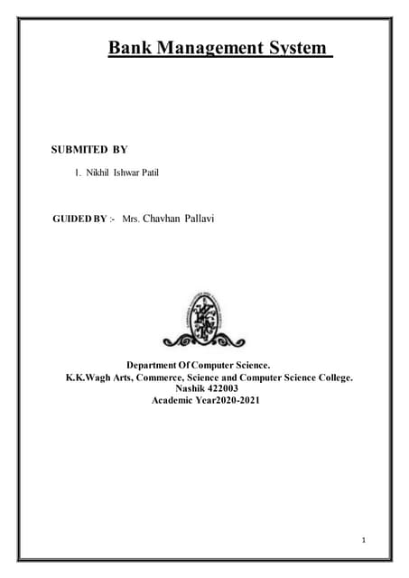 Banking Management System Project documentation | PDF Banking Management System Project documentation | PDF