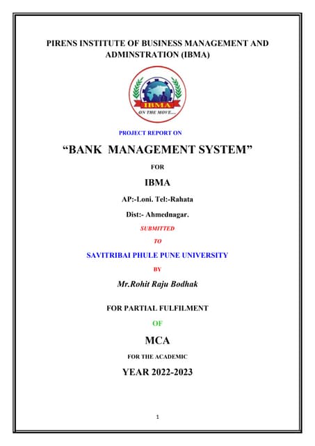 Bank management system PPT.pptx