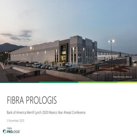 FIBRA Prologis Evercore ISI Non-Deal Roadshow | PDF