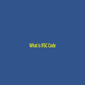 Bank of baroda ifsc code | PPT