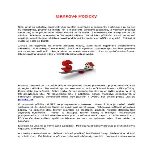 Pozicka bez registra | PPTX