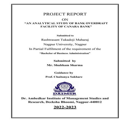 BANK OVERDRAFT | PDF