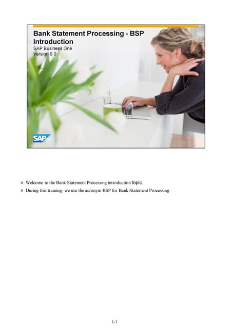 Sap manual bank statement process flow | PDF | Credit Cards | Personal Debt