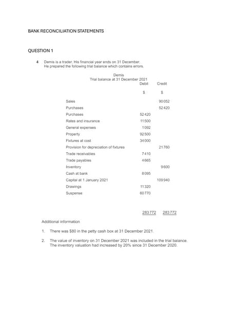 Depreciation Igcse Accounting Practice Questions Pdf
