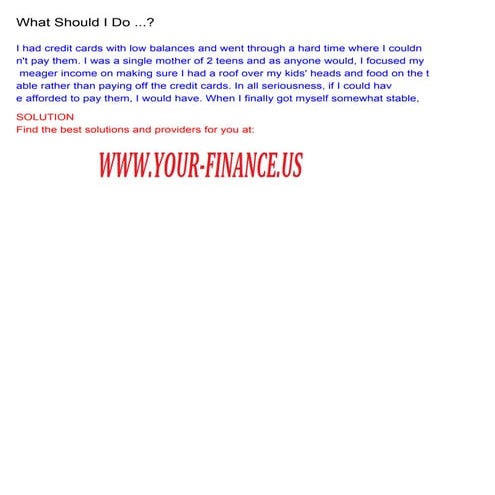 What Should I Do ...? | PDF